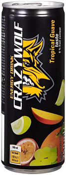CRAZY WOLF, Energy Drink, Tropical Guave, exotisch, Energie ...