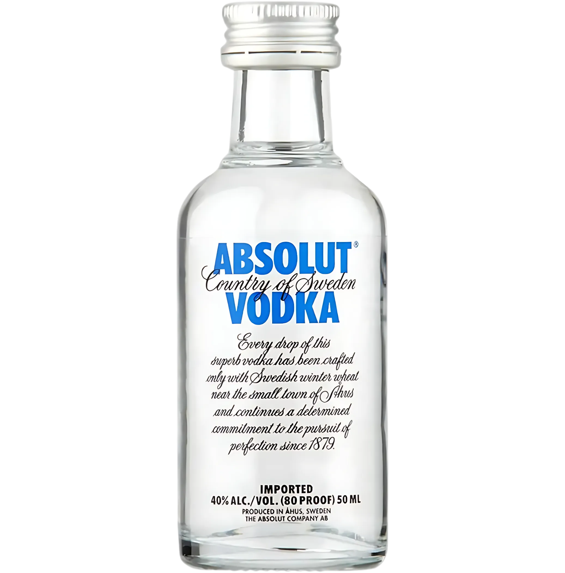 Absolut Vodka Mini, Schweden Vodka, Absolut Original, 5cl Miniatur, 40% ...