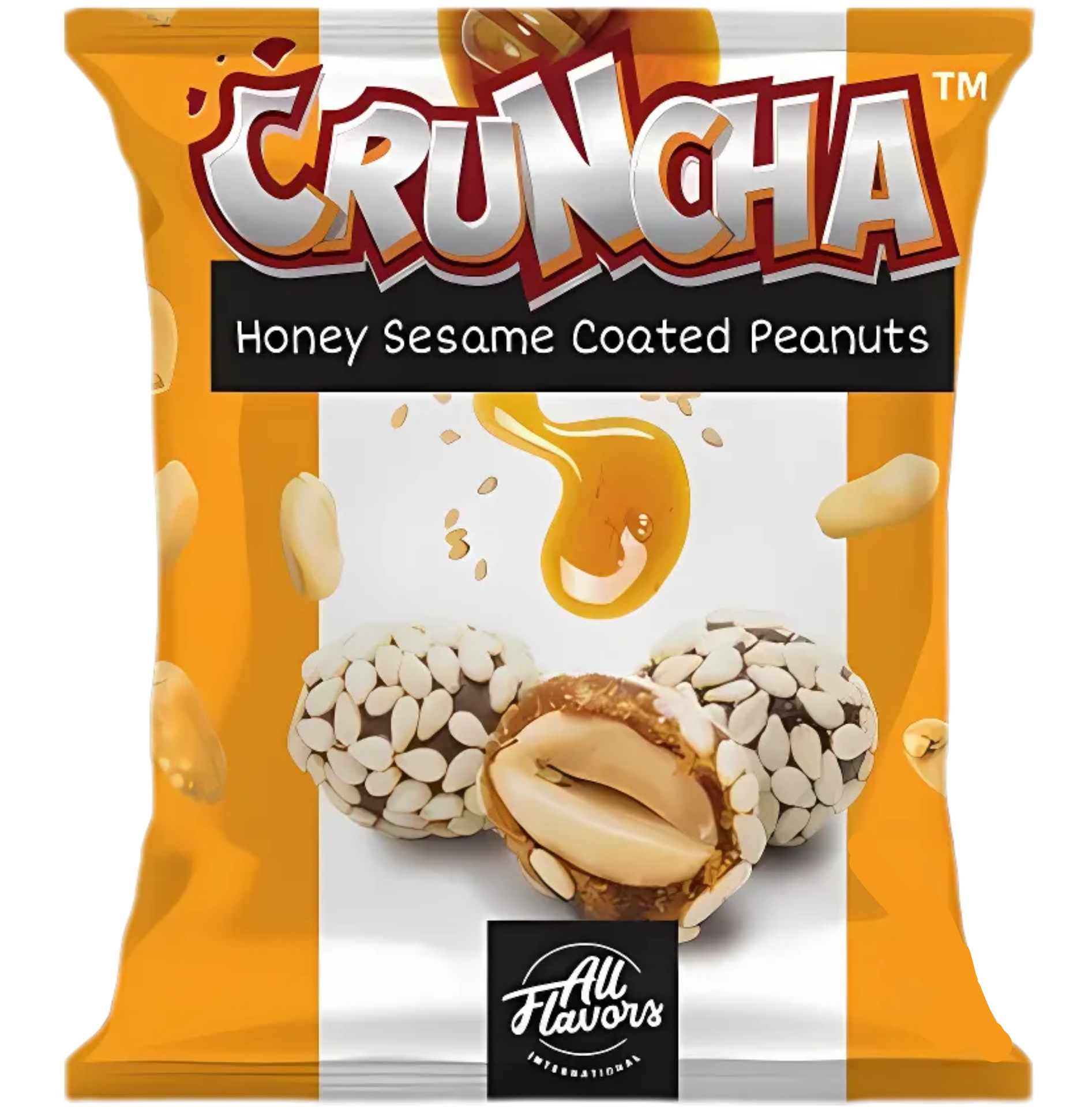 CRUNCHA, Honey, Sesame, Peanuts, 50g, Snack, Erdnüsse, Süss - Grab&Go ...