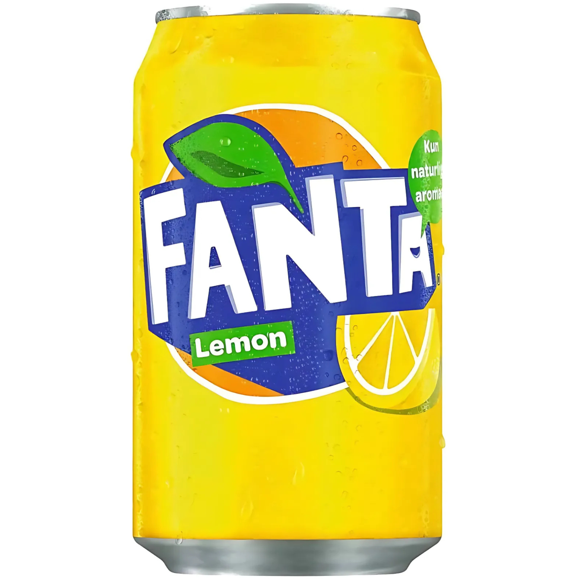 Fanta Lemon 330 ml, Zitronenlimonade, kohlensäurehaltig, erfrischendes ...