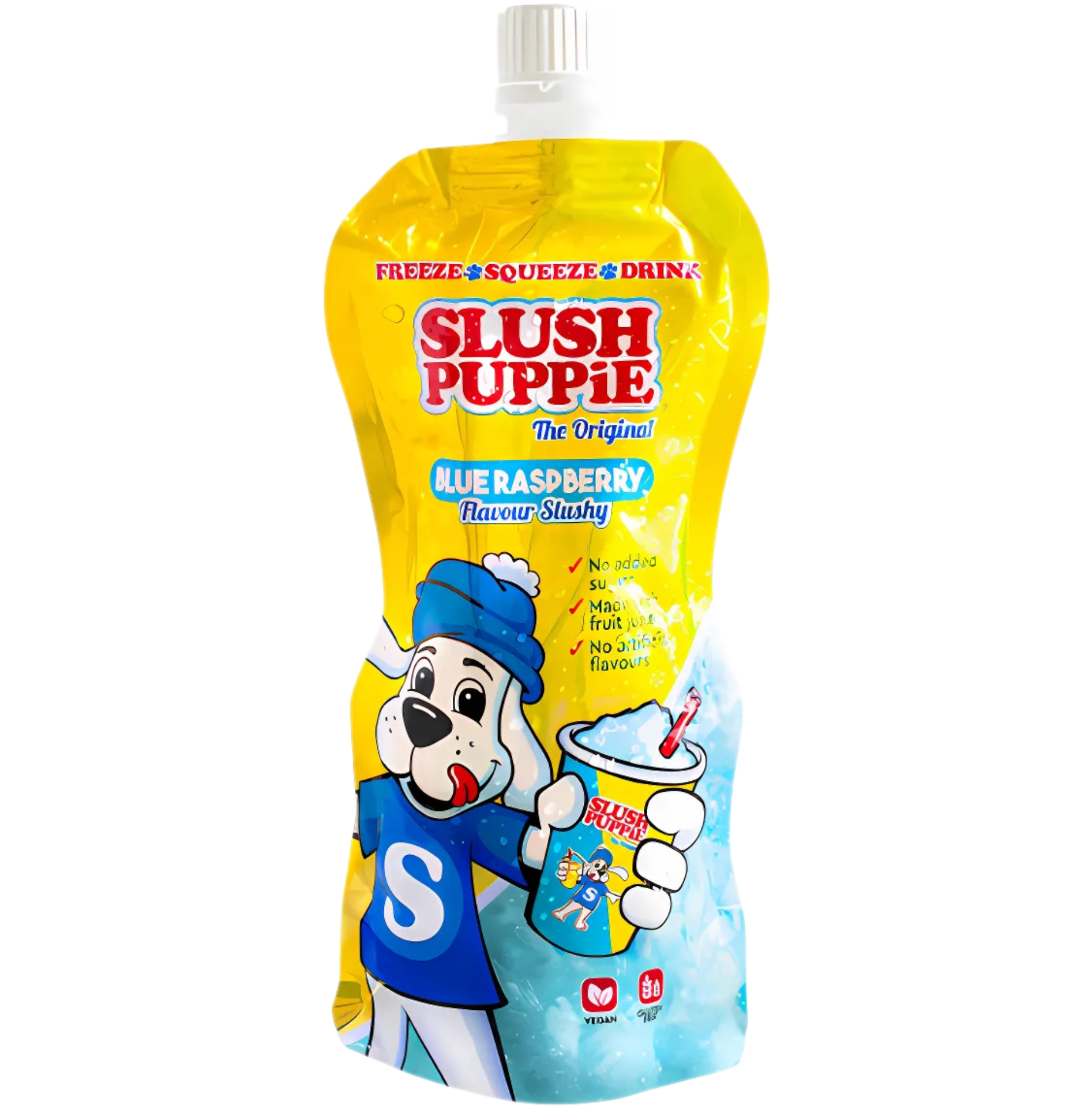 SLUSH PUPPiE, Blue Raspberry, Slushy, 250 ml, Quetschbeutel, ohne ...
