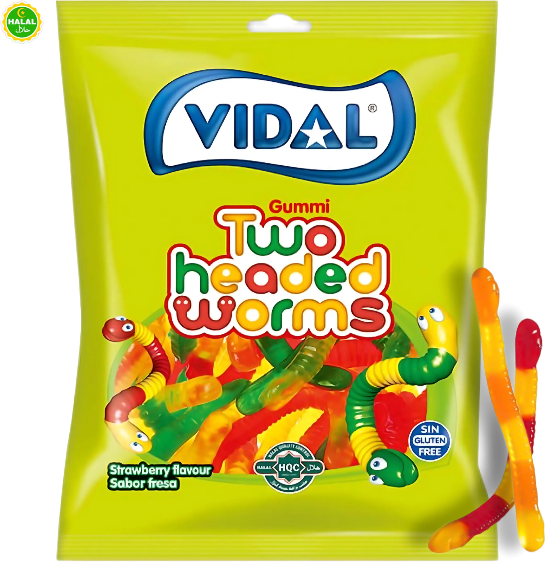 Vidal Two Headed Worms, Vidal HALAL Worms, Vidal Würmer 90g, Vidal ...