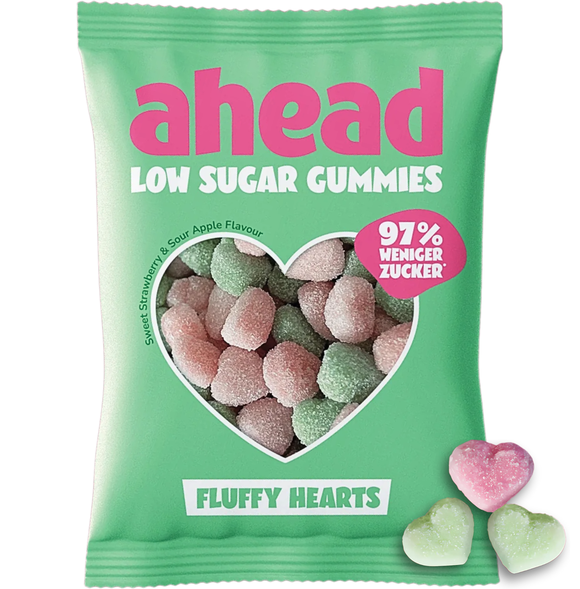 ahead Gummies, Low Sugar Hearts, Zuckerreduziert Gummibonbons, ahead ...